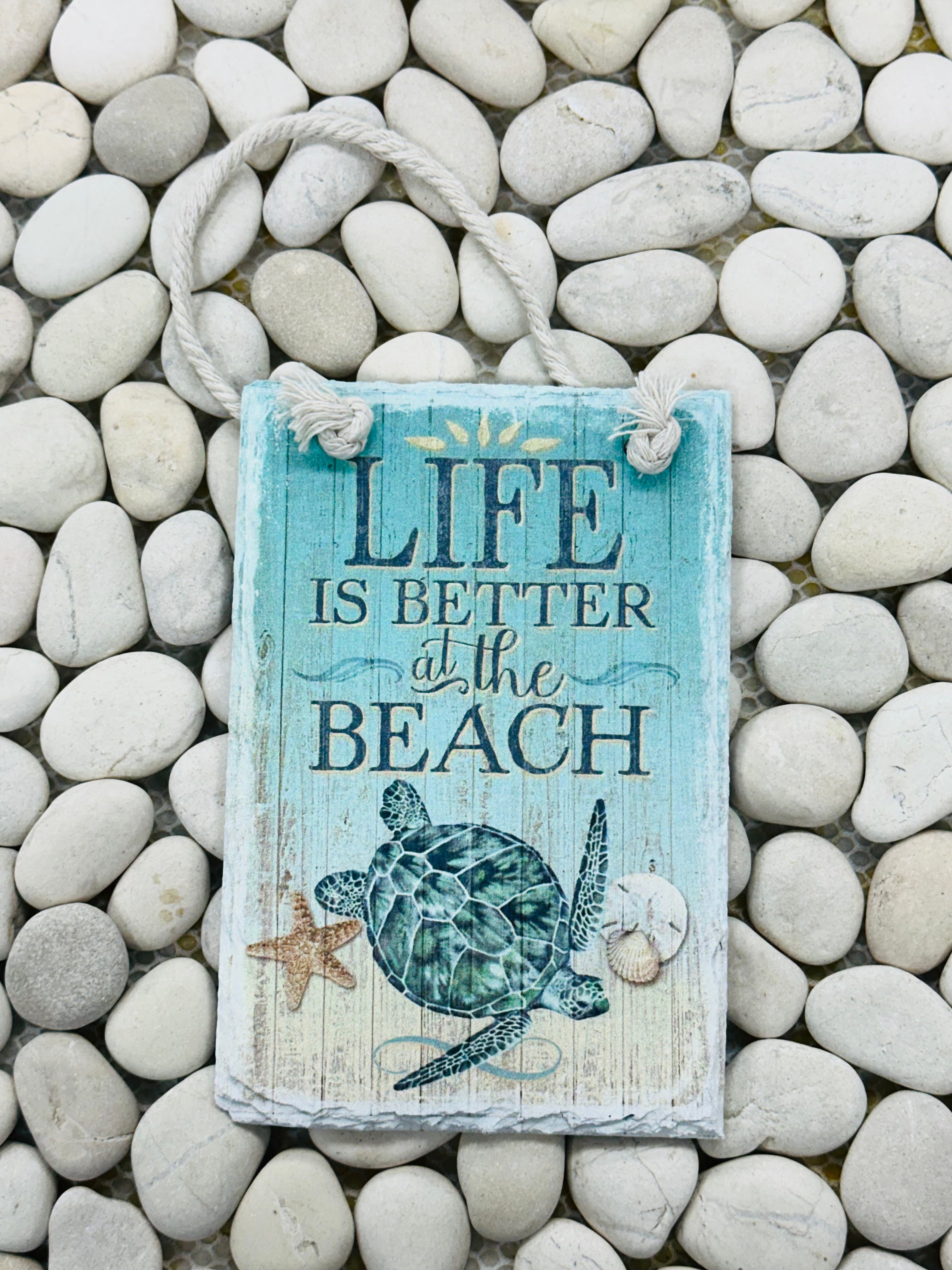 Mini Beach Slate Sign | The Artistic Flip Flop