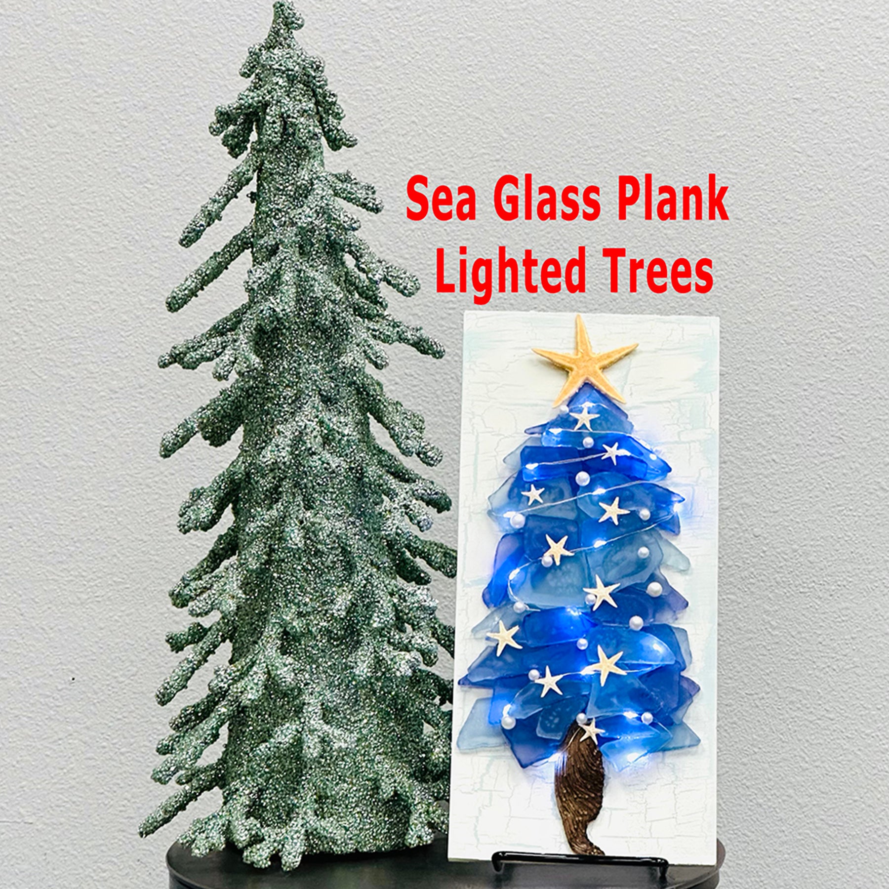 Sea Glass Plank Lighted Tree (12/19/24) | The Artistic Flip Flop