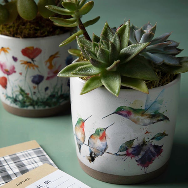 Hummers Planter w/Journal | The Artistic Flip Flop