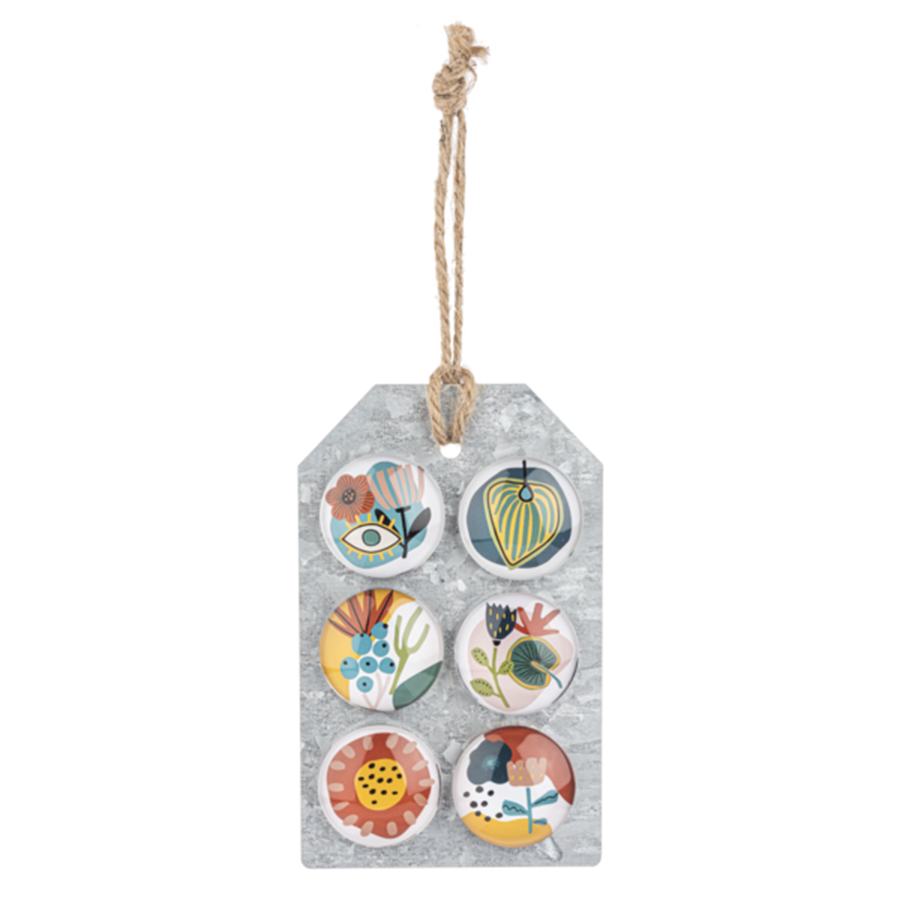 Colorful Fleur Magnets | The Artistic Flip Flop